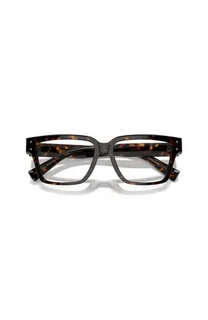 Dolce & Gabbana 55mm Square Optical Glasses - Tortoise