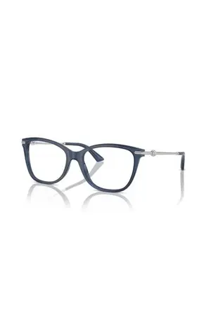 JIMMY CHOO 54mm Rectangle Eyeglasses - Blue