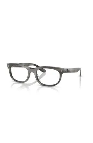 Ray-ban 54mm Rectangle Full Rim Eyeglasses - Grey