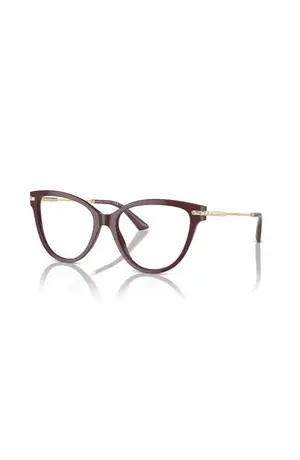 JIMMY CHOO 54mm Cat Eye Optical Glasses - Red