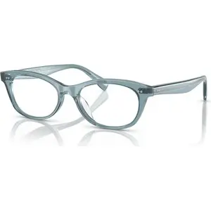 Oliver Spencer 51mm Square Optical Glasses - Blue