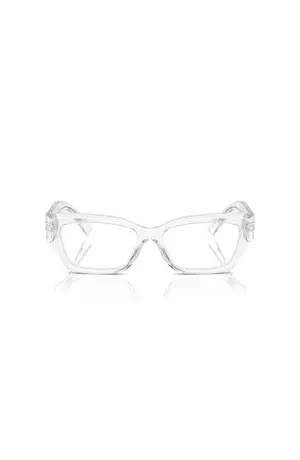 Dolce & Gabbana 53mm Rectangle Full Rim Optical Glasses - Transparent