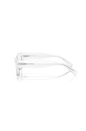 Dolce & Gabbana 53mm Rectangle Full Rim Optical Glasses - Transparent