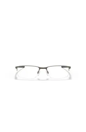 Oakley 54mm Rectangle Optical Glasses - Brown