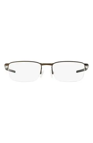 Oakley Barrelhouse 0.5 Semirimless Rectangular Optical Glasses - Silver