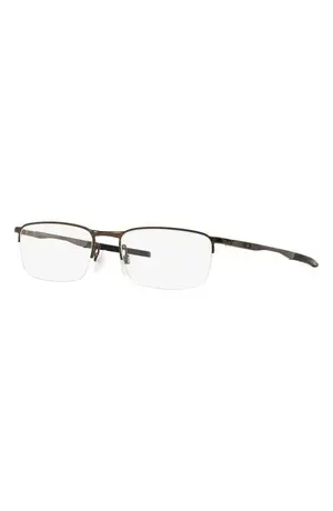 Oakley Barrelhouse 0.5 Semirimless Rectangular Optical Glasses - Silver