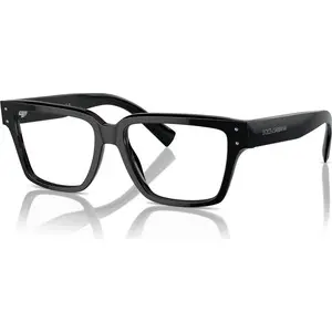 Dolce & Gabbana 53mm Square Optical Glasses - Black