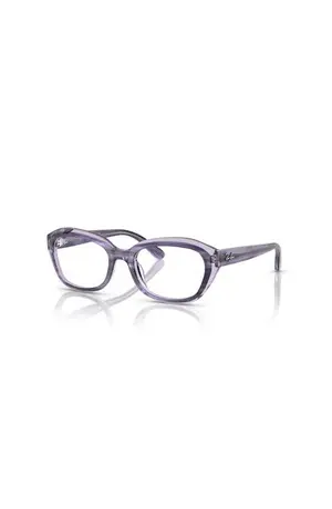 Ray-ban 48mm Irregular Eyeglasses - Violet