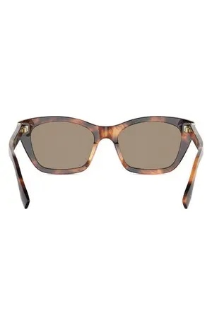Fendi Forever 54mm Rectangular Sunglasses - Blonde Havana/brown