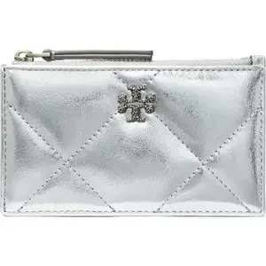 Tory Burch Kira Diamond Quilted Leather Zip Wallet