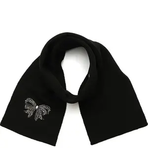 Kurt Geiger Belgravia Bow Scarf - Black