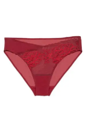 Natori Flora Bikini - Dk Red/bonfire