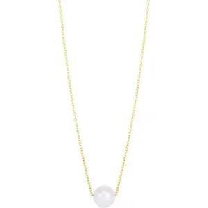 THE LOVERY FINE JEWELRY Single Pearl Fine Necklace - Yellow Gold
