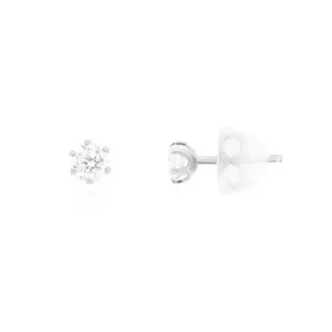 THE LOVERY FINE JEWELRY Round Diamond Stud Earrings - White Gold