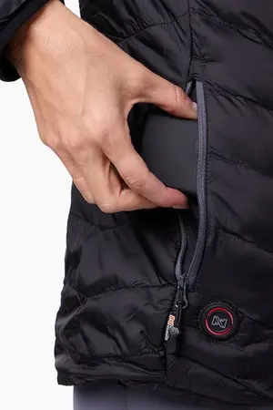 MOBILE WARMING Backcountry Xtera Packable Heated Puffer Jacket - Black