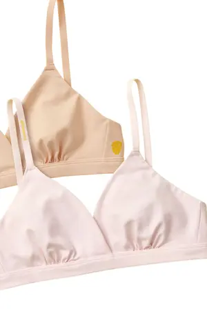 YELLOWBERRY Butter Triangle 2pk Bra - Beige