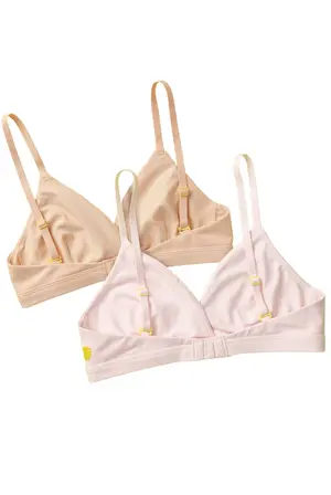 YELLOWBERRY Butter Triangle 2pk Bra - Beige