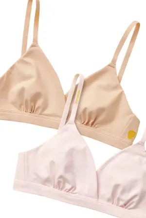 YELLOWBERRY Butter Triangle 2pk Bra - Beige