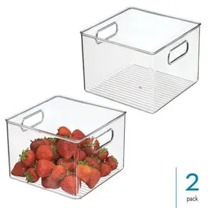IDESIGN Pantry Storage Bins With Handles, Set Of 2