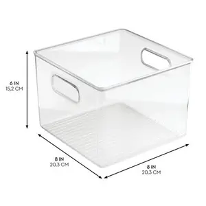 IDESIGN Pantry Storage Bins With Handles, Set Of 2