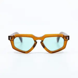 TAXXON EYEWEAR Avitio Sunglasses With Amber Frame & Lens - Aqua