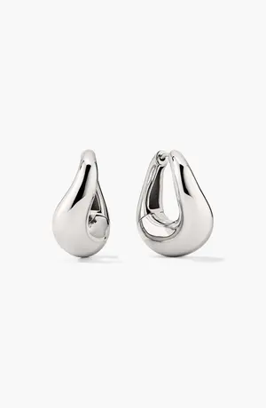 Mejuri Dôme Figure Hoop Earrings - Sterling Silver