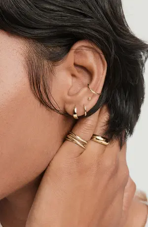 Mejuri Bold Huggie Earrings