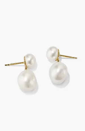Mejuri Bold Pearl Drop Earrings