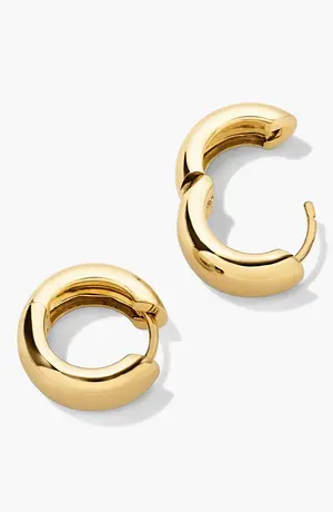 Mejuri Chunky Vermeil Hoop Earrings - 18k Gold Vermeil
