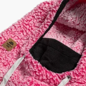 Turtle Fur High Pile Fleece Overhood - Luscious Pink