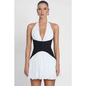 LEAU Harper Corset Mini Dress - White