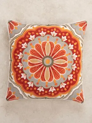 GAURI KOHLI Holi Throw Pillow Cover - Multicolored