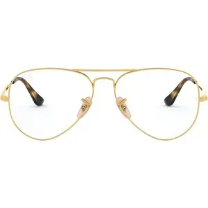 Ray-ban Aviator Optical Glasses - Gold