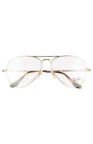 Ray-ban Aviator Optical Glasses - Gold
