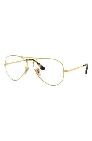 Ray-ban Aviator Optical Glasses - Gold