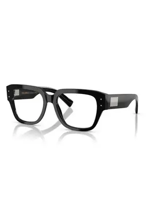 Dolce & Gabbana Square Acetate Eyeglasses - Black