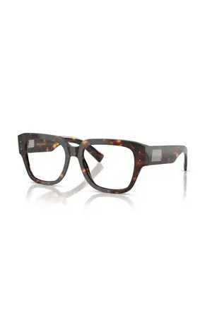 Dolce & Gabbana 54mm Square Optical Glasses - Tortoise