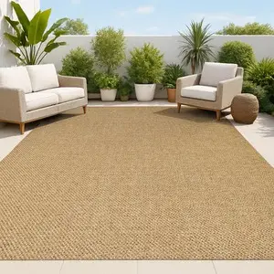 JONATHAN Y Solana Easy Jute Rustic Solid Indoor/outdoor Area Rug - Natural
