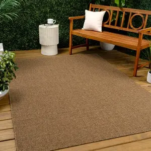 JONATHAN Y Solana Easy Jute Rustic Solid Indoor/outdoor Area Rug