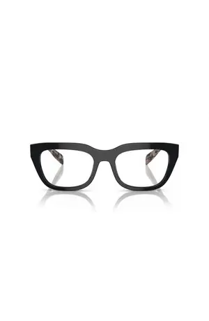 Prada 54mm Irregular Eyeglasses - Black