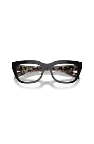 Prada 54mm Irregular Eyeglasses - Black