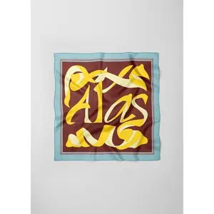 ALAS Printed Silk Scarf - Print 'apeel' 49