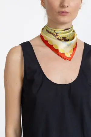 ALAS Bandana Silk Scarf - Print 'bathers'