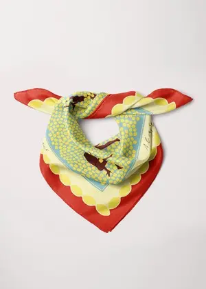 ALAS Bandana Silk Scarf - Print 'bathers'