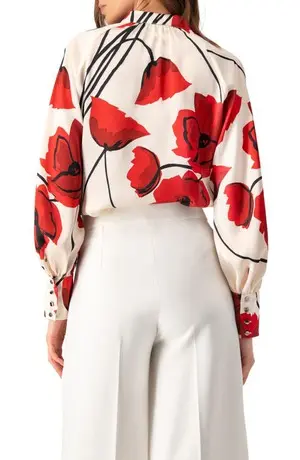 IVONNE Floral Print Blouse