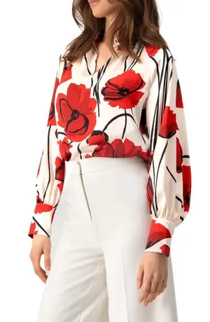 IVONNE Floral Print Blouse