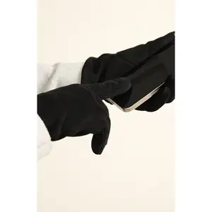 LANDS' END Suede Tech Gloves - Black