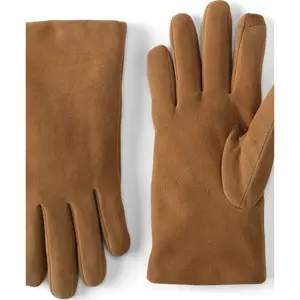 LANDS' END Suede Tech Gloves - Canyon Camel