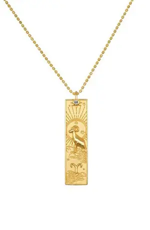SATYA JEWELRY Zodiac Pendant Necklace - Aries
