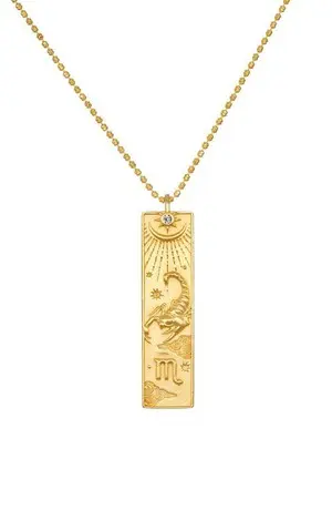 SATYA JEWELRY Zodiac Pendant Necklace - Scorpio
